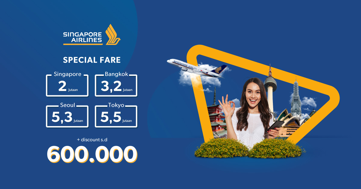 Tiket Promo Singapore Airlines 2019 Terbaru | Pergi.com